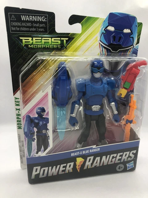 NEW POWER RANGERS Beast Morphers Beast-X Blue Ranger 15-cm Action ...