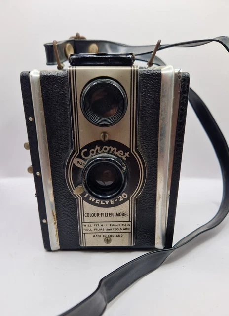 VINTAGE CORONET TWELVE-20 Box Camera Colour-Filter Model From 1950s For ...