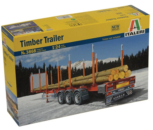 MODELLAUTO LKW MODELLBAU model kit bausatz Truck Italeri Timber Trailer ...