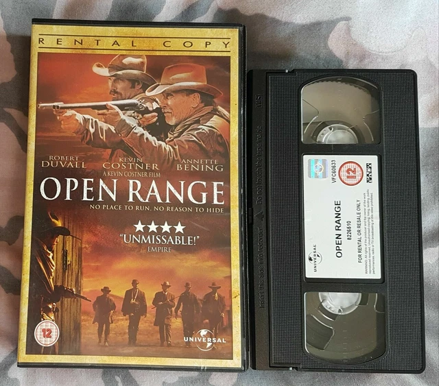 OPEN RANGE (VHS) BIG BOX - Kevin Costner + Robert Duvall + Michael ...
