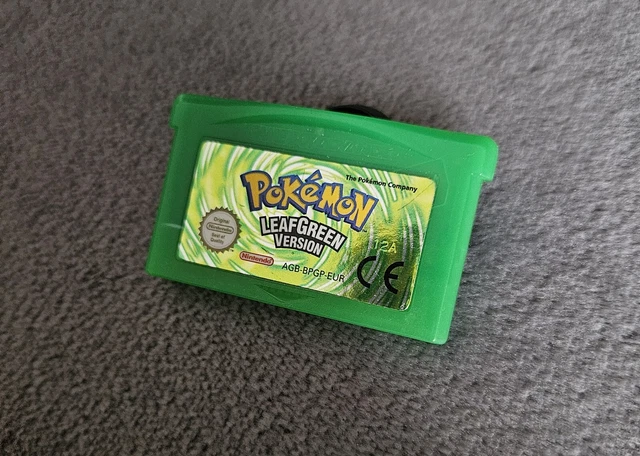 POKÉMON LEAF GREEN Version Nintendo Gameboy Advance UK PAL Genuine EUR ...