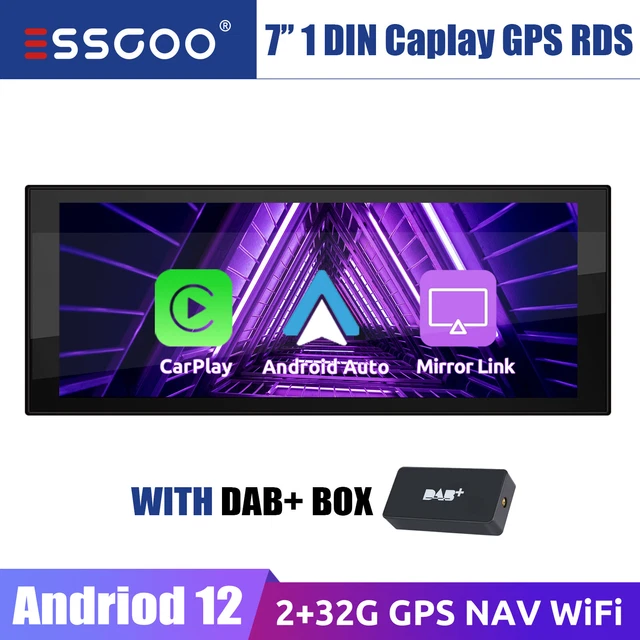 7& DAB+ CARPLAY Autoradio 1 DIN Bluetooth Screen Android 12 GPS NAVI RDS 2+32G EUR 114,99 ...