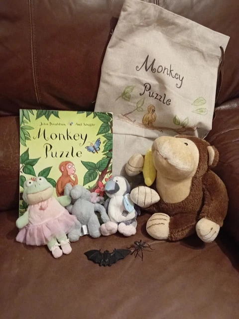 MONKEY PUZZLE STORY Sack Soft Toy Characters Teacher Resource Bundle ...