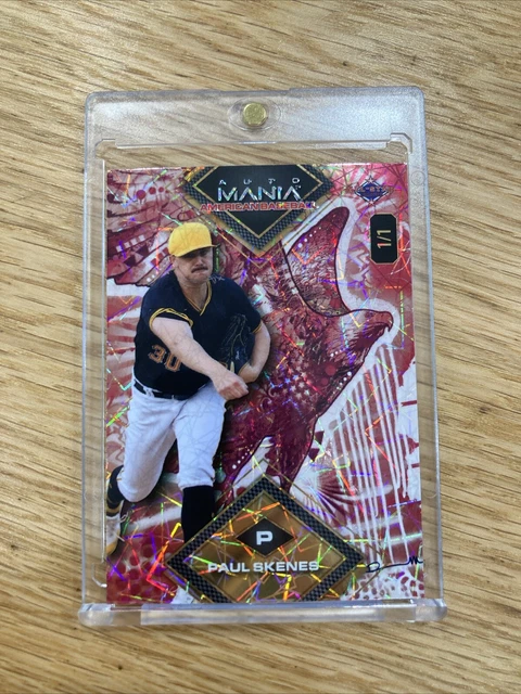 2024 NATIONAL WILD Card Paul Skenes Auto Mania 1/1 RC Pirates Rookie 🔥 ...