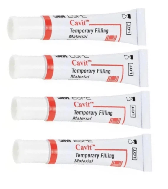 4X CAVIT FÜR den Notfall, Zahnfüllungen, Kronen und Brücken selber reparieren EUR 26,99 ...