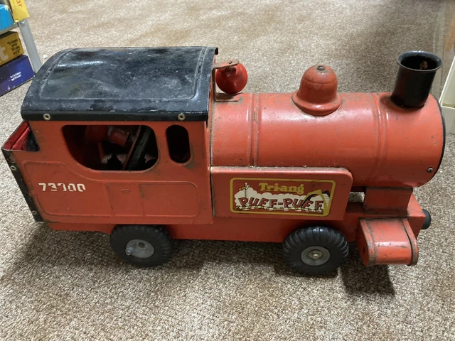 VINTAGE TRIANG TRI-ANG Puff-Puff Train Red With A Box - For Restoration ...