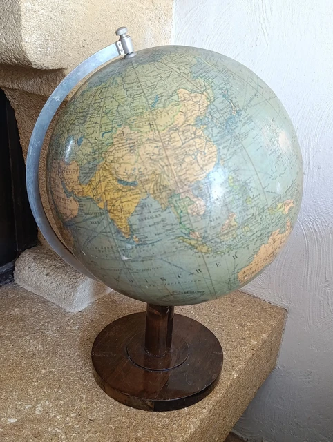 ANCIEN GLOBE TERRESTRE Mappemonde Planisphère Columbus Erdglobus EUR 1 ...