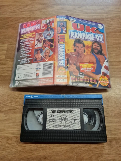 WWF - UK Rampage 93 Vhs Video Tape : Silver Vision - Blue Top £8.95 ...