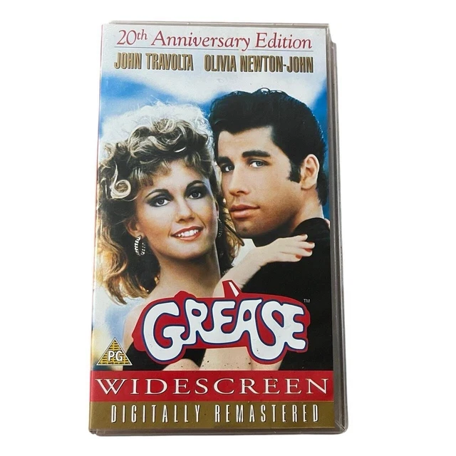 GREASE 20TH ANNIVERSARY Edition VHS Video Cassette Widescreen Digital ...
