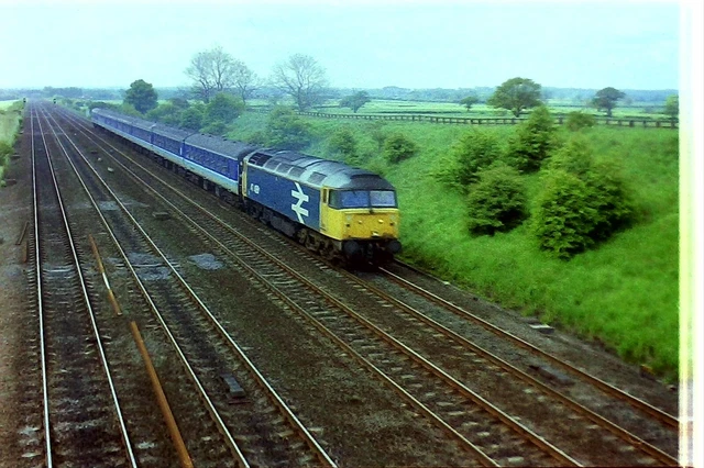35MM RAILWAY COLOUR Negative of Class 47 488 at York 18.05.88 £1.95 ...