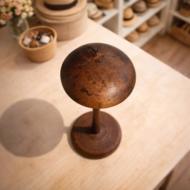 ANCIEN PRÉSENTOIR PORTE-CHAPEAU en bois tourné – grand modèle, époque ...