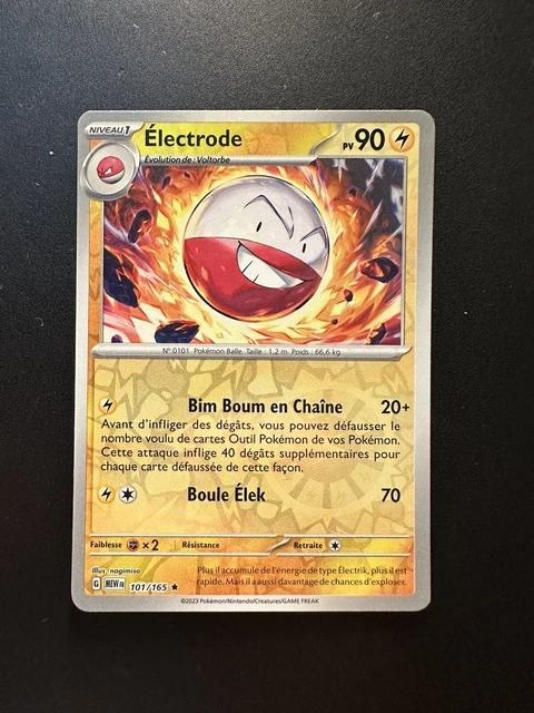CARTE POKÉMON - Electrode holo reverse 101/165 - 151 Ecarlate & Violet EV3.5 FR EUR 3,00 ...