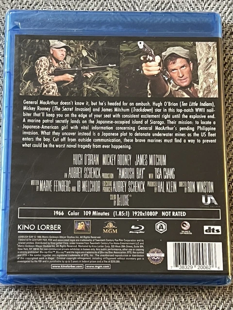 AMBUSH BAY (KINO Lorber) - Blu-ray - Hugh O’Brian Mickey Rooney Brand New Sealed $25.23 ...