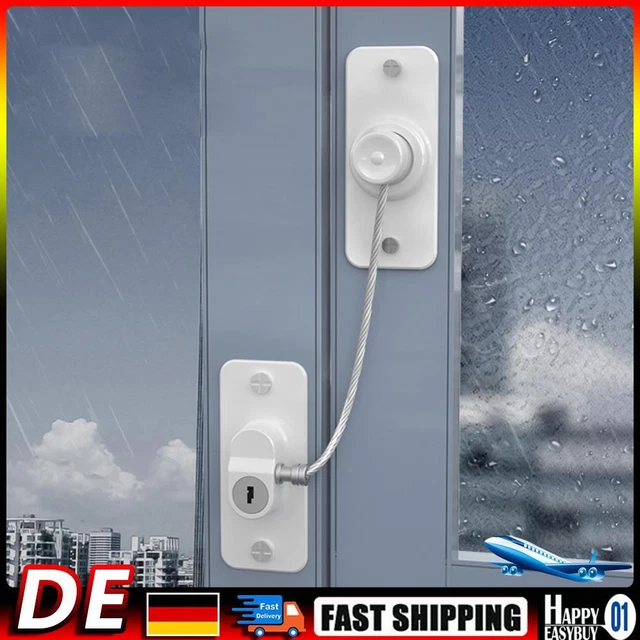 REFRIGERATOR LOCK, SELF Adhesive Window Wire Lock for Home, Public £4. ...