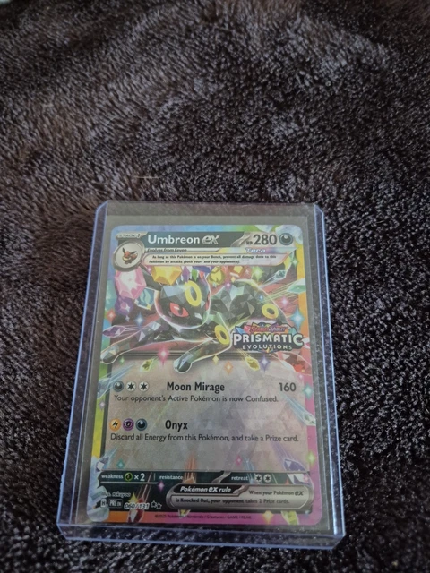 UMBREON EX - 060/131 Prismatic Evolutions Surprise Box Stamped Promo £ ...