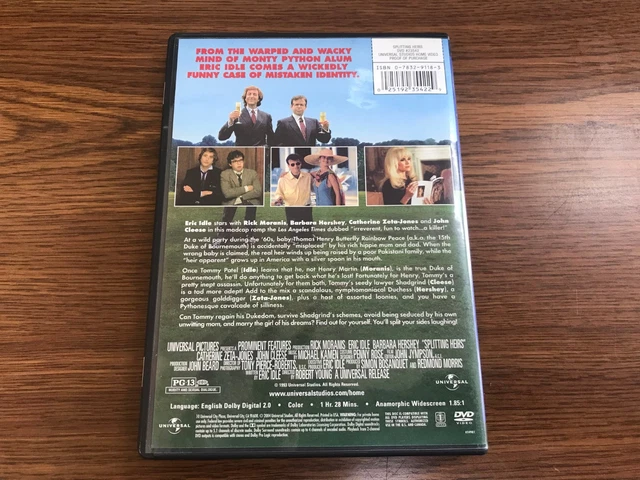 SPLITTING HEIRS DVD Rick Moranis Eric Idle John Cleese Catherine Zeta ...