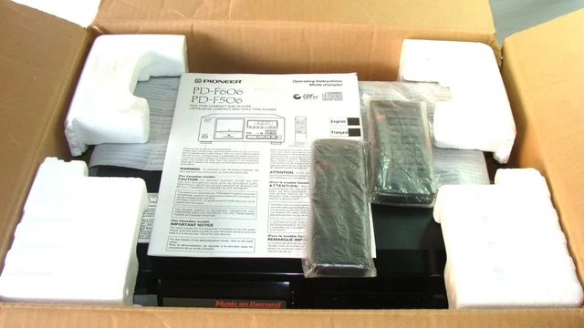 PIONEER PD-F606 25 Disc Changer Box Manual & Remote Control Excellent ...