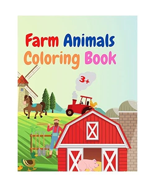 FARM ANIMALS COLORING Book: Amazing Farm Animals Coloring Book | Acute ...
