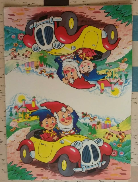 RARE VINTAGE RETRO Noddy Big Ears Poster Board Darrell Water Picture ...