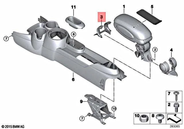 GENUINE MINI COOPER JCW One F54 F55 F56 Sun Visor Side Left Black ...