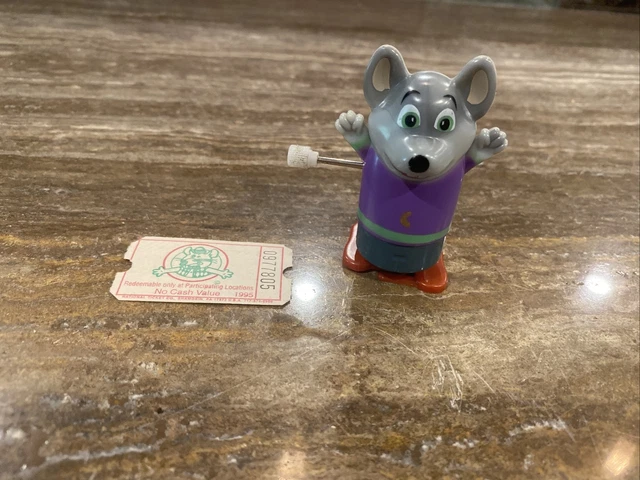 RARE VINTAGE CHUCK E CHEESE SHOWBIZ 1995 TICKET & Wind Up Toy £20.82 ...