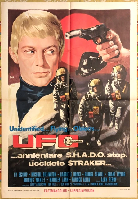 UFO ANNIENTARE SHADO Uccidete Straker Manifesto poster 1974 (cm 100X140 ...