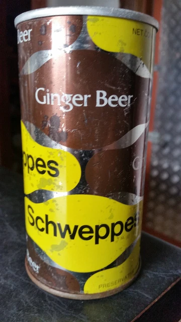 RARE VINTAGE SCHWEPPES ginger beer soft drink tin can $100.00 - PicClick AU