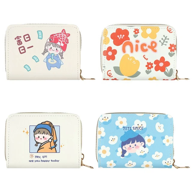 MINI COIN MONEY Foldable Wallet Card Holder Cartoon Short Wallets Cards ...
