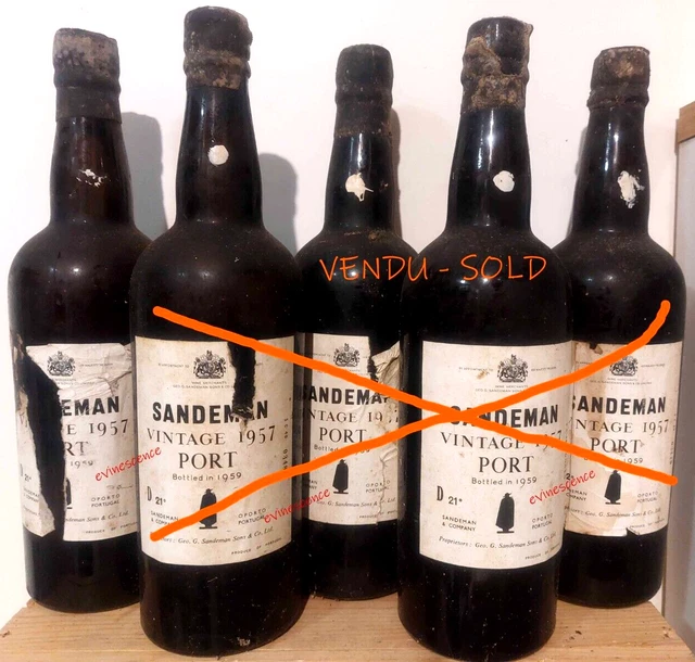 PORTO 1X SANDEMAN 1957 Vintage Port bouteille 75cl portwein portwine ...
