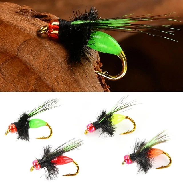 LUMINOUS MOSQUITOES FLY Fishing Flies Hook Size 14# Realistic Insect ...