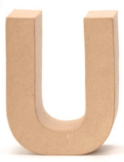 CARTON LETTRE U 17,5x5,5cm Alphabet Initiales Déco Pappart Lettre ...