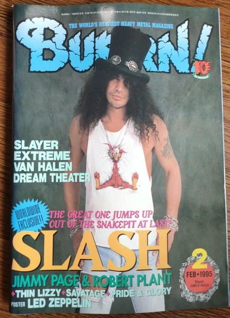 BURRN FEBRUARY 1995 issue SLASH and others £28.34 - PicClick UK
