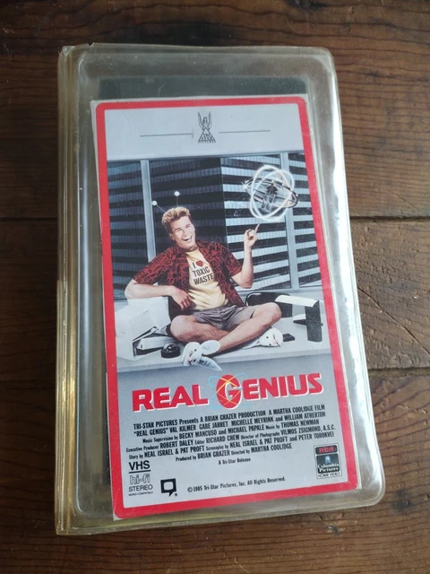 RARE VHS REAL Genius (1985) Val Kilmer - Great Early Movie feat. Val ...