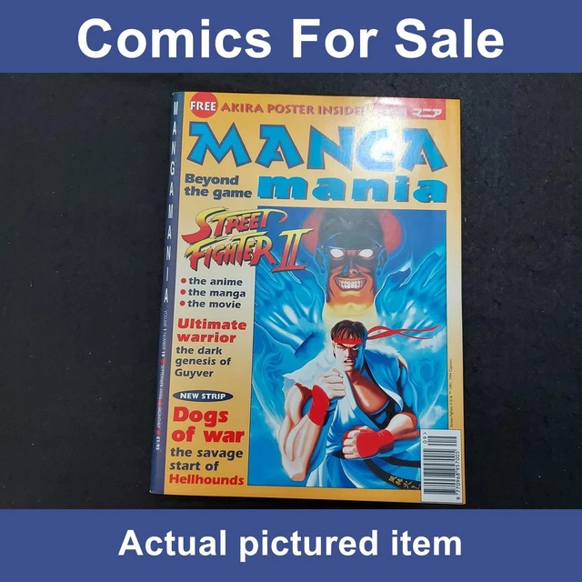 MANGA MANIA COMIC magazine vol 1 #14 with free gift Akira poster (LOT ...