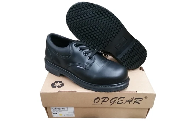NEW HM PRISON Service Shoes Black Uniform Workplace Casual Opgear £13. ...