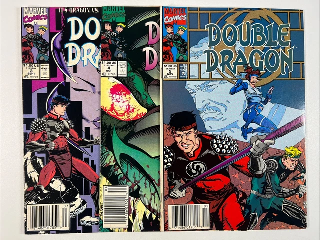 DOUBLE DRAGON #3 4 5 (1991) Newsstands | Marvel Comics £3.81 - PicClick UK