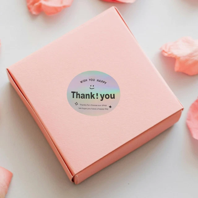 1 ROLL THANK You Labels Thank You Stickers Gift Wrapping Stickers ...