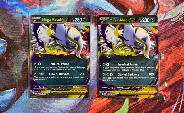 POKÉMON TCG MEGA Absol EX 86/132 Mega Evolutions Bundle X2 £4.38 ...