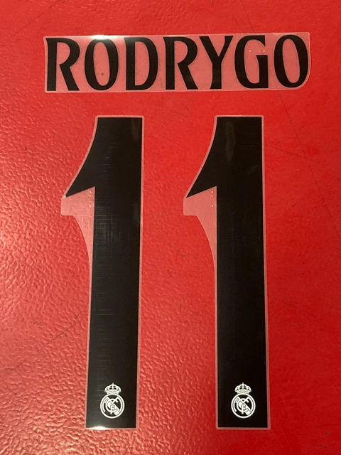 KIT FLOCAGE OFFICIEL Rodrygo Real Home 2024/2025 EUR 20,00 - PicClick FR