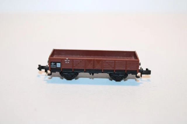 TRIX SPUR N Minitrix: Offener Güterwagen Typ EL 32 der DB, Trix-Box ...