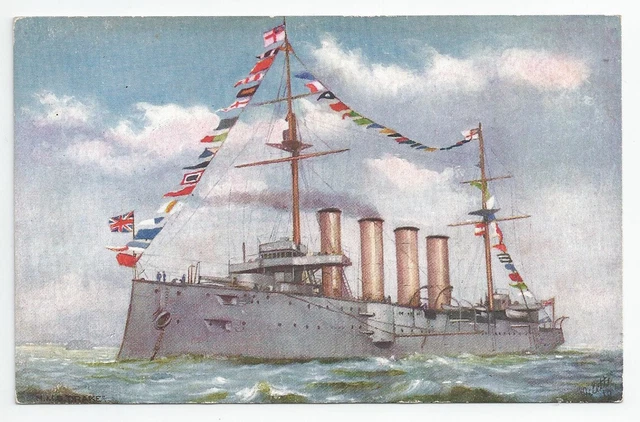 HMS DRAKE DRAKE class Armoured Cruiser Royal Navy PC EUR 14,29 ...