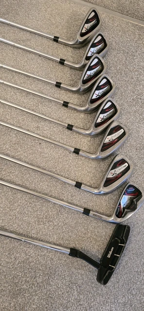 WILSON 'PRO STAFF' Golf Club Irons Set & Putter £21.52 - PicClick UK
