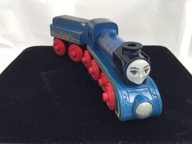 WOODEN THOMAS THE tank engine train frieda and tender railway Brio £22. ...