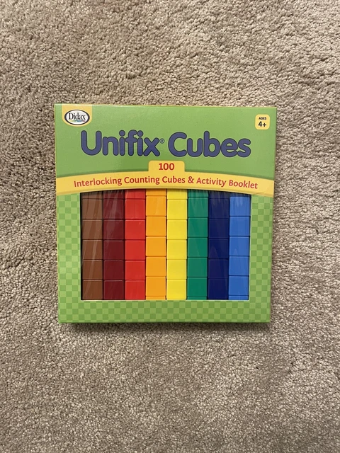 NEW 100 TEACHING Unifix Cubes Counting Blocks Manipulatives Didax Math ...