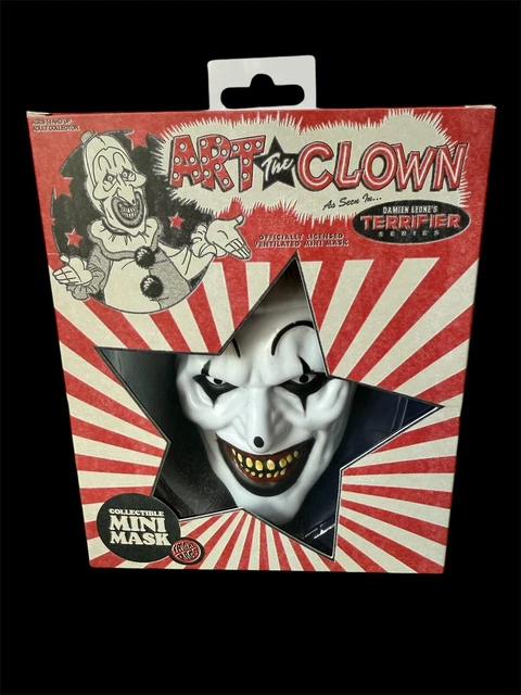 TERRIFIER - ART The Clown Collectible 6" Mini Mask Fright Rags £37.84 ...