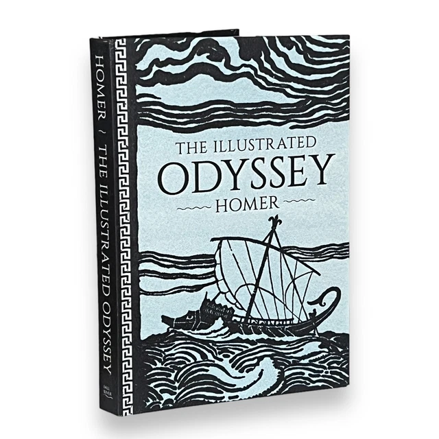 THE ILLUSTRATED ODYSSEY di Homer copertina rigida deluxe classico libro ...