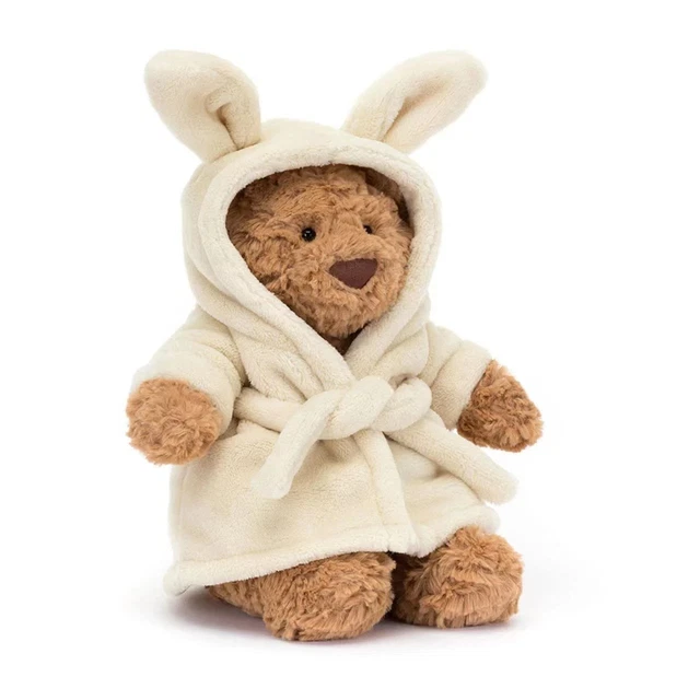 JELLYCAT LOVELY BARTHOLOMEW Bear Bathrobe plush doll Brand New With Tag ...