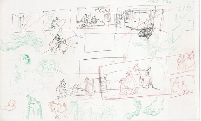GOOF TROOP DISNEY Production Animation Drawing from Animators Estate ...