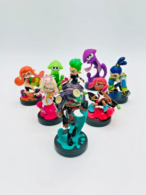 FIGURINE NINTENDO SWITCH Amiibo Splatoon Series « Marina Iida » avec 7 ...