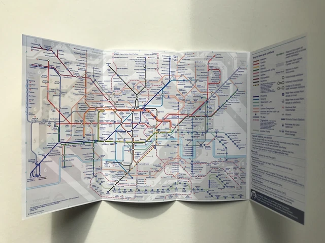 LONDON UNDERGROUND TUBE Map January 2022 Transport for London TFL EUR 3 ...